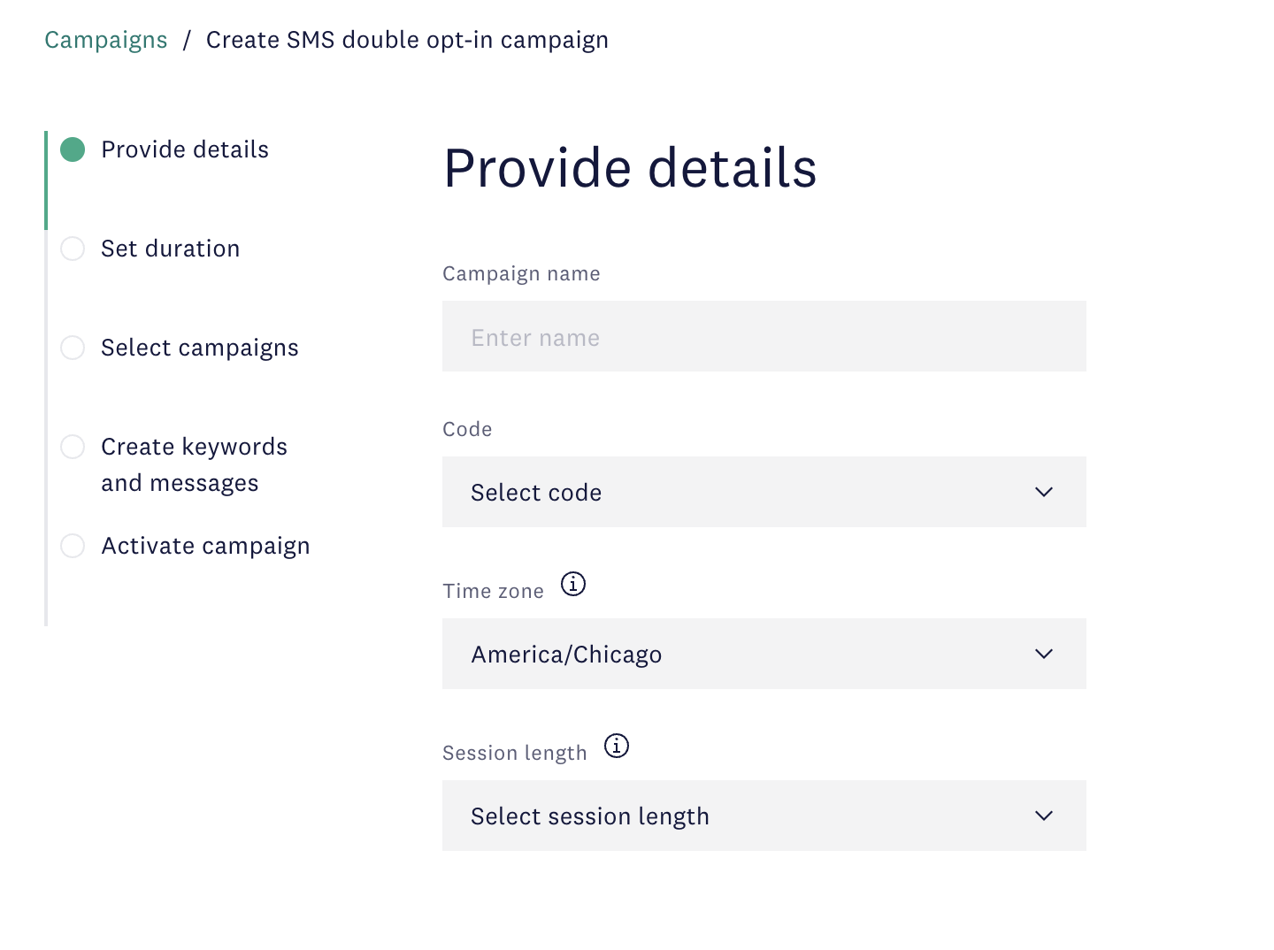 Create an SMS double opt-in campaign – Acoustic Help Center