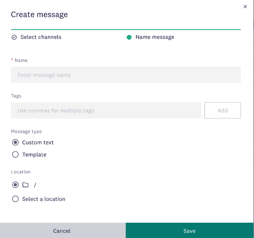 Create a WhatsApp custom text message – Acoustic Help Center