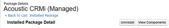 Acoustic Campaign Salesforce CRMi Packages – Acoustic Help Center